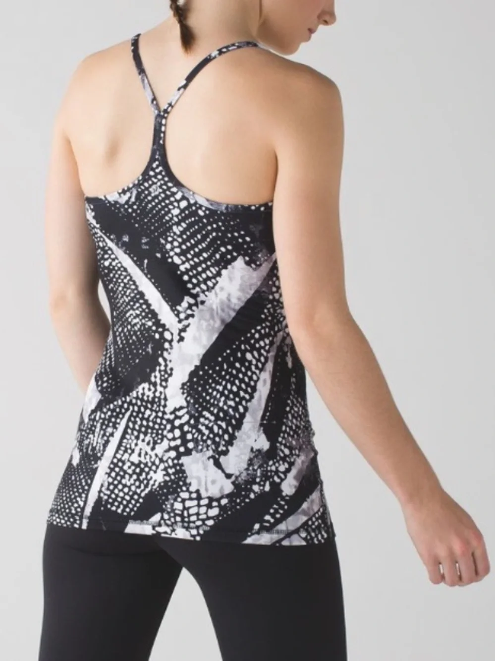 lululemon athletica | Tops | Lululemon Power Y Tank Luon Static Mist ...